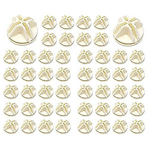 HOWDIA Wire Cube Plastic Connectors for Wire Grid Cube Storage Shelving & Mesh Snap Organizer 50pcs - Cream