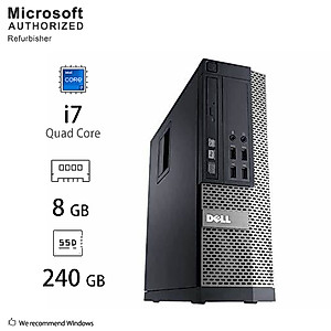 Dell Optiplex 990 SFF PC, Intel Core i5 3.1GHz, 8GB RAM, 1TB HDD, Keyboard & Mouse, Wi-Fi, 19" LCD Monitor, DVD-RW, Windows 10 (Renewed)