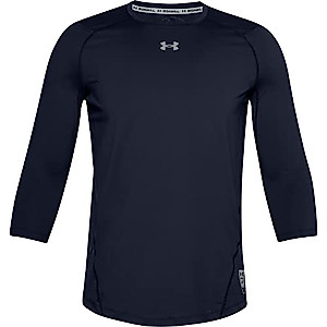 Under Armour Men's IsoChill 3/4 Sleeve Shirt, (410) Midnight Navy / / Baseball Gray, X-Large