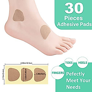 Moleskin for Feet Blisters, Moleskin Tape Flannel Adhesive Pads, Blister Prevention Tape, Moleskin Pads for Feet, Heel Stickers Protection Pad, Blister Bandage Reduce Pressure and Friction- 10 Sheets