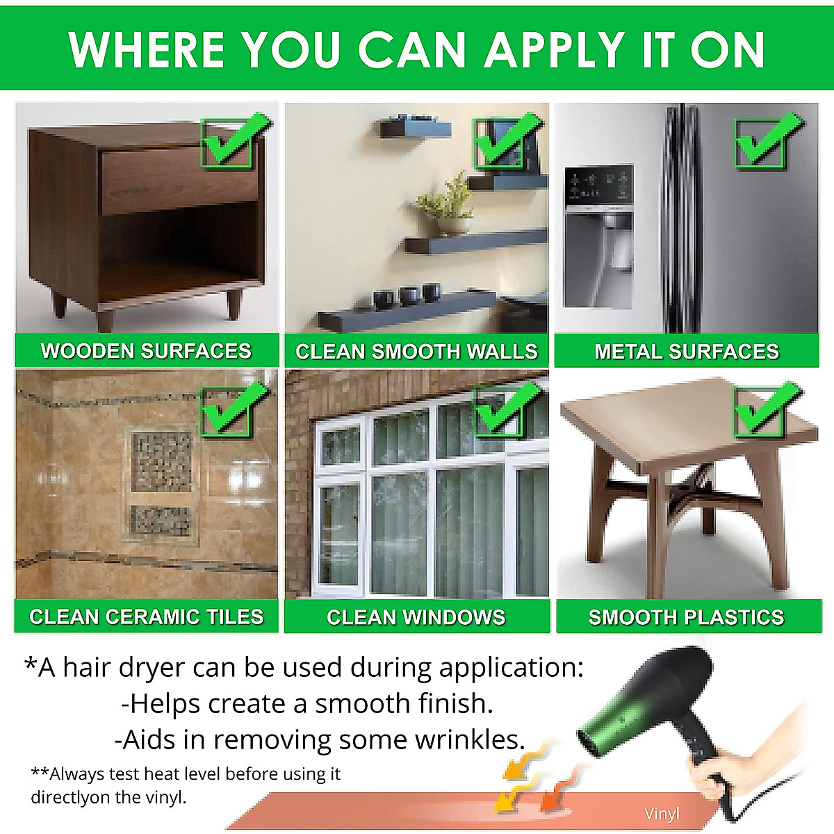 Craftopia Adhesive Craft Vinyl Roll | White Marble Vinyl , Bamboo, Wood Grain | Various Sizes and Designs (White and Gray Marble Color Pack of 3) .