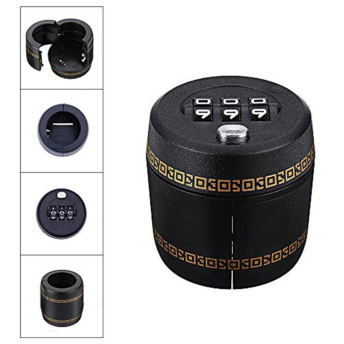 Lockwish Bottle Password Code Lock Wine, Bottle Password Lock Top Stopper, Combination Lock Liquor Bottle Stopper (6 Pack/Box)