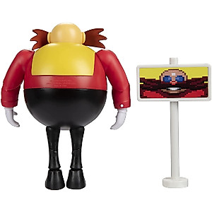 Sonic The Hedgehog 4-Inch Action Figure Classic Eggman with Goal Plate Collectible Toy
