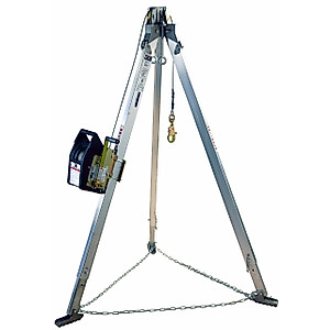 3M DBI-SALA Advanced 8300033 Confined Space Kit,7' Aluminum Tripod And Salalift II Winch With 90' Of 3/16" Stainless Steel Cable, Mounting Bracket, Carrying Bag