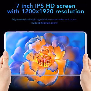 FOSA 7 Inch Android Smart Tablet Dual Band Tablet PC, 7 Inch HD Touch Screen 5 Point Touch, 4GB 32GB, Octa Core CPU, 6000mAh, HD Camera Tablet for Music Video Game