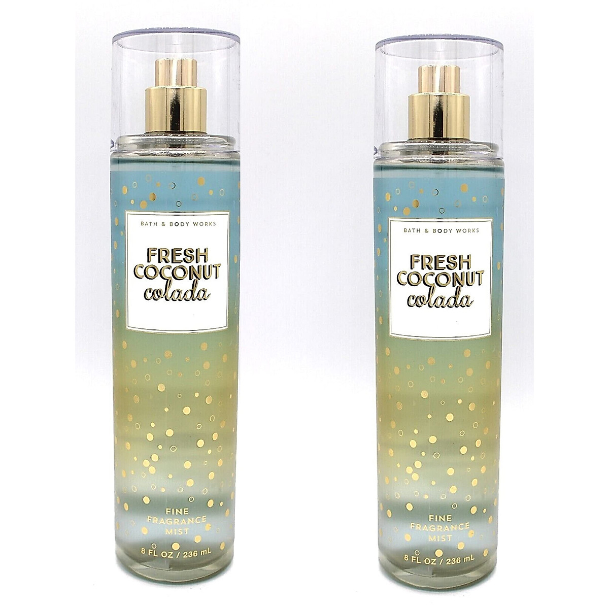 Bath & Body Works Winter Peach Marshmallow Fine Fragrance Body Mist - Value Pack Lot of 2 (Winter Peach Marshmallow)