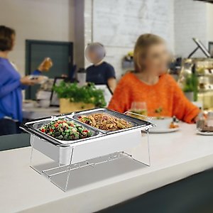 Leblett 12Pcs/Set Foldable Chafing Dish Wire Rack,Buffet Stand,For Serving Trays Rack,Stable Wire Rack,Catering Dish Frame