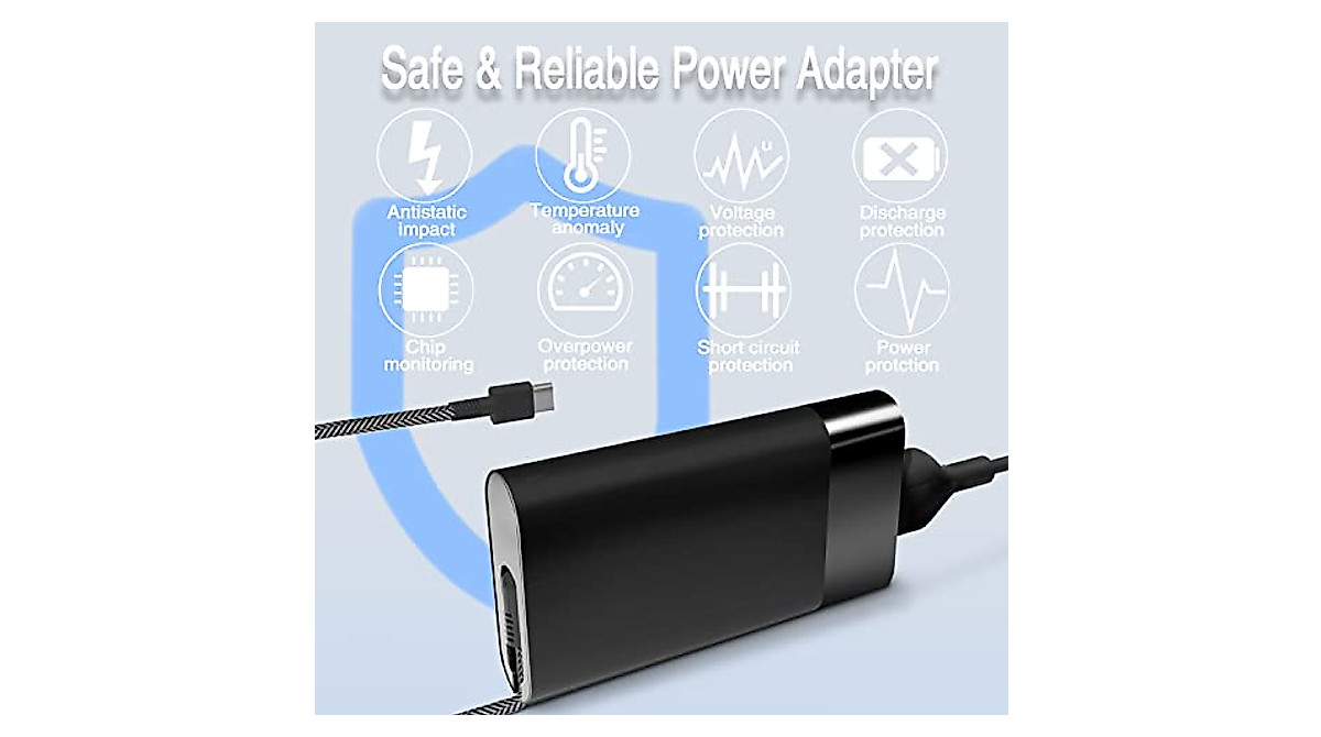 New Slim HP 65w USB C Laptop Charger Replacement for HP Spectre x360 ...