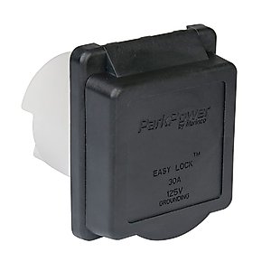 Weekender by ParkPower 30ARVIB 30A Power Inlet, Black