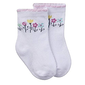 Onesies Brand Unisex Baby 12-Pair Bootie Socks Cat Crew Socks 0-6 Months