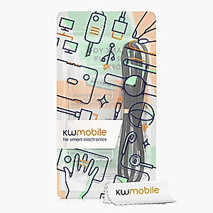 kwmobile Crossbody Case Compatible with Samsung Galaxy S9 Case - Clear TPU Phone Cover w/Lanyard Cord Strap - Transparent/Black