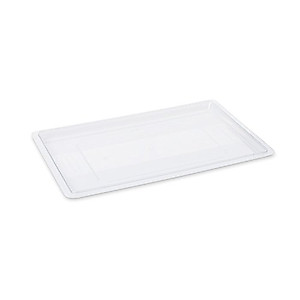 Rubbermaid Commercial Products Food Storage Box Lid for 8.5, 12.5, 16.5, and 21.5 Gallon Sizes, Clear (FG330200CLR)