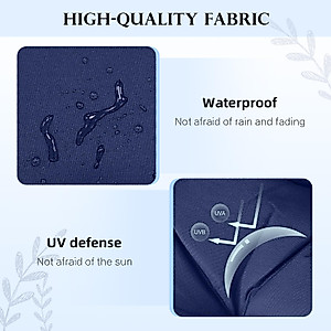 Eoieov Waterproof Bench Cushion for Outdoor Furniture Garden Patio Loveseat Lounger Swing Chair,40"x20" Thicken Bench Cushions for Indoor Furniture Sofa Window Cushion Navy Blue