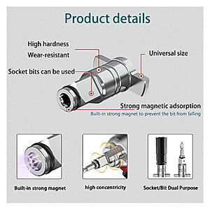 Replacement anvil assembly, impact wrench anvil assembly, Universal Multifunctional Impact Wrench Anvil (Color : Single use, Size : Square axis)
