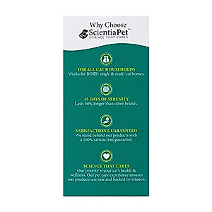 bSerene Pheromone Calming Solution for Cats|45-Day Starter Kit: Plug-in Diffuser + Refill |Helps Reduce Hiding, Scratching, Stress, Anxiety | for Single/Multicat Homes|45 Days of Constant Comfort