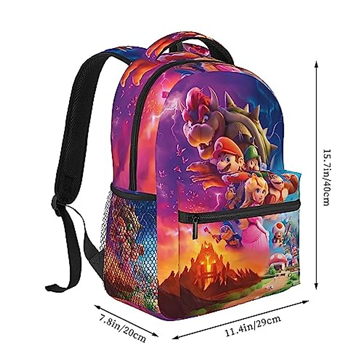 ZADIKO Anime Backpack, 16 Inch Cartoon Multifunction Laptop Daypack for Work/Travel/Outdoor (Anime1)
