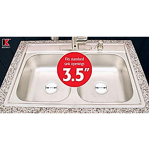 Plumb Pak PP20665 Plastic Fixed Post Style Kitchen Sink Strainer, Stainless Steel