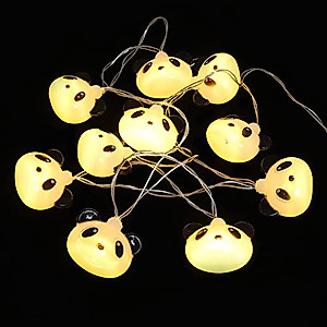 Uonlytech Panda Shape String Light Battery Operated Decorative String Lamps Cute Panda Hnaging Light for Bedroom Garden Parties Wedding Holiday