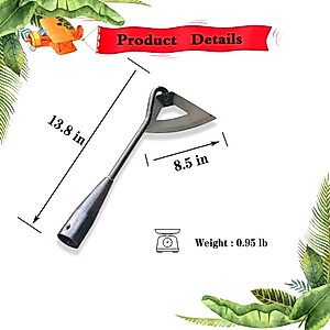 MXJIAELE Garden Hoe Edger Weeder Hollow Hoe Gardening Tool All-Steel Hardened Hollow Hoes Weeding Portable Household Vegetable Garden Shovel, Soil loosening Planting Tool can be Used for Extended use