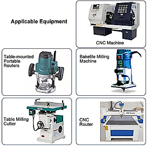 ASNOMY 3Pcs 1/4 Inch Shank Bowl and Tray Router Bit, Bowl & Tray Template Router Bit Set with Ball Bearing Dish Carving Router Bits Wood Cutter Bowl Pattern Router bit