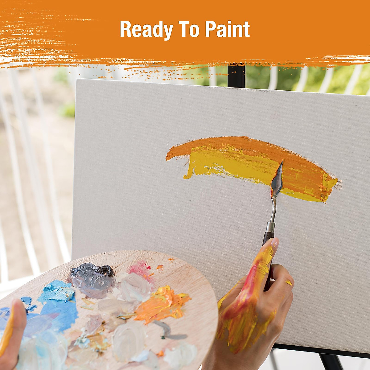 Canvas Boards for Painting 40 Pack, 8 inch x 10 inch Super Value Pack, Artist Canvas Panels for Oil & Acrylic Painting