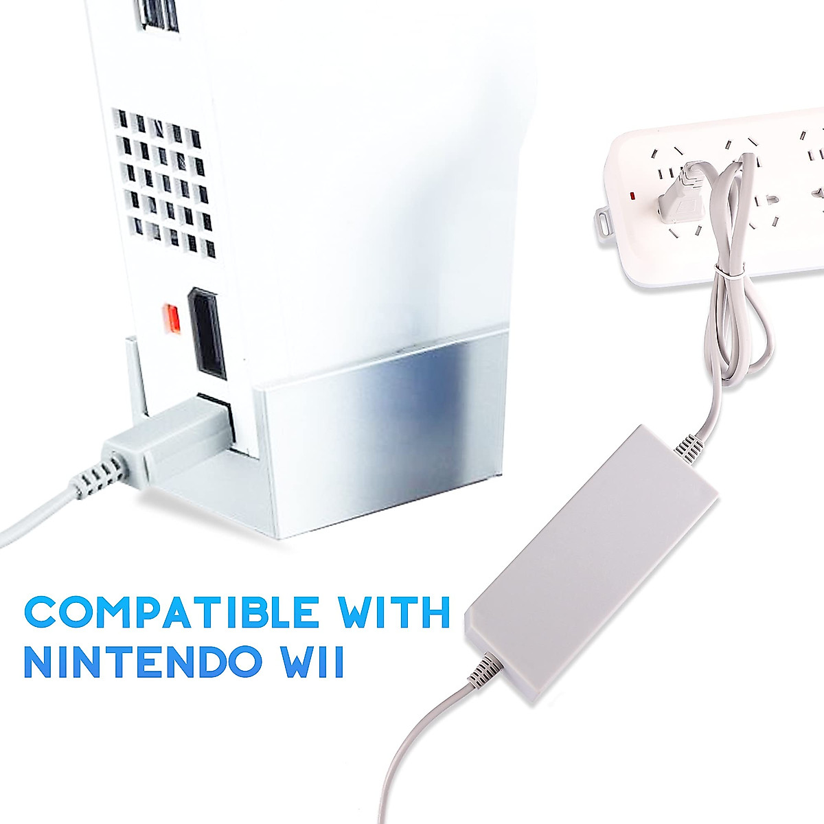 Xahpower 3 in 1 Accessories Bundle Kits for Wii, AC Power Supply Adapter + Wii to hdmi Converter and Wired Infrared Ray Sensor Bar Compatible with Nintendo Wii