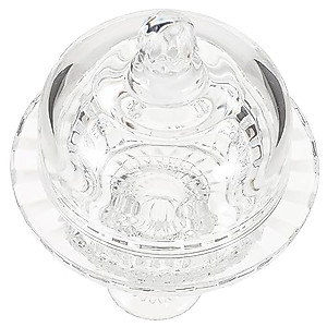 Abaodam Ice Cream Containers transparent tasting bowl fruit decor clear container with lid fruit dish trifle bowl glass ice cream bowl Kitchen Sink Splash Guard