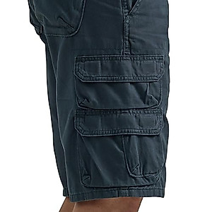 Wrangler Authentics Men's Premium Twill Cargo Short (Bennard), Midnight, 38