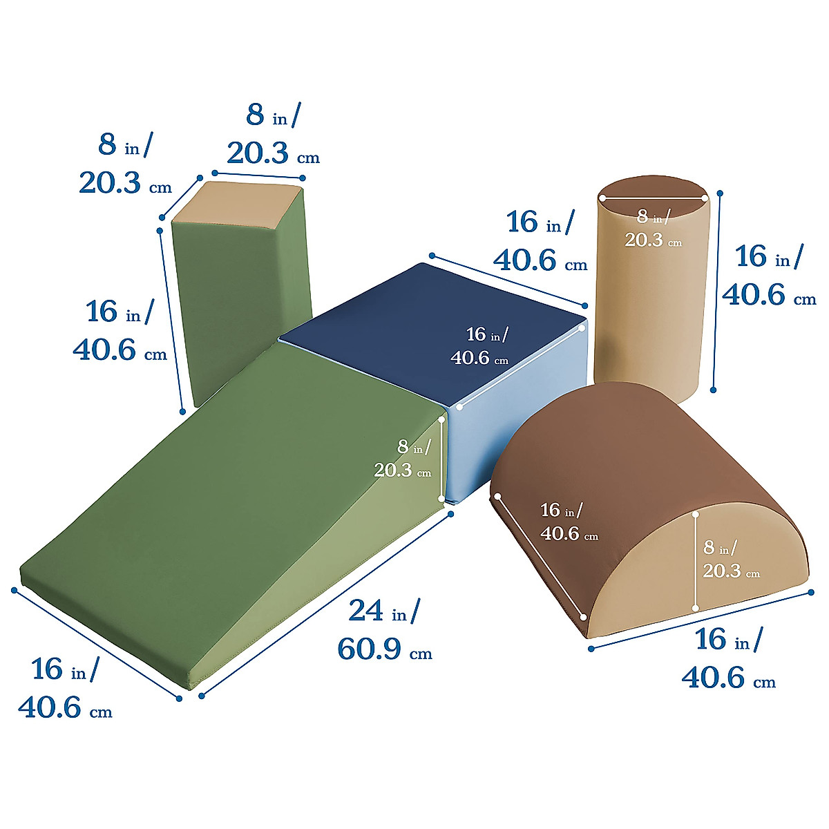 ECR4Kids SoftZone Climb and Crawl Activity Play Set & Melissa & Doug K's Kids Pull-Back Vehicle Set - Soft Baby Toy Set with 4 Cars and Trucks and Carrying Case