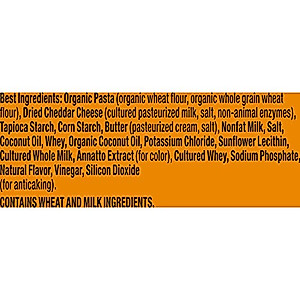 Annie's Real Aged Cheddar Microwavable Mac and Cheese with Organic Pasta Cup, 2.01 oz (Pack of 12)