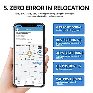 LeonardCreek Pet GPS Tracker for Dogs, Tracking Dog Collar Device, GPS Activity Monitor for Cats, Unlimited Range & Waterproof Tracker for Dogs, GPS Locator for Pets, Pet Activity Tracker (White)