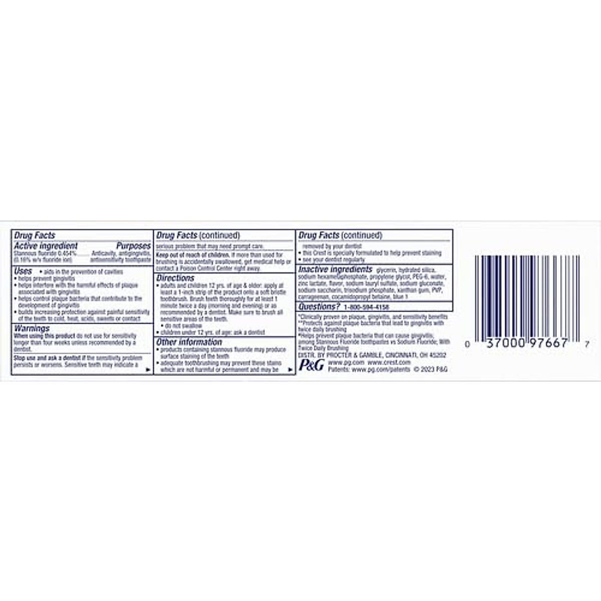 Crest Pro-Health Advanced Deep Clean Mint Toothpaste, 5.1 oz,