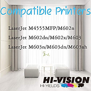 1-Pack HI-Vision Compatible HP CE390X 90X 390X Toner Cartridge for HP Laserjet Enterprise 600 M601n M601dn M602n M603n M4555 P4014 P4014n P4015 P4015n P4015tn P4515 P4515n P4515tn P4515x (Black)