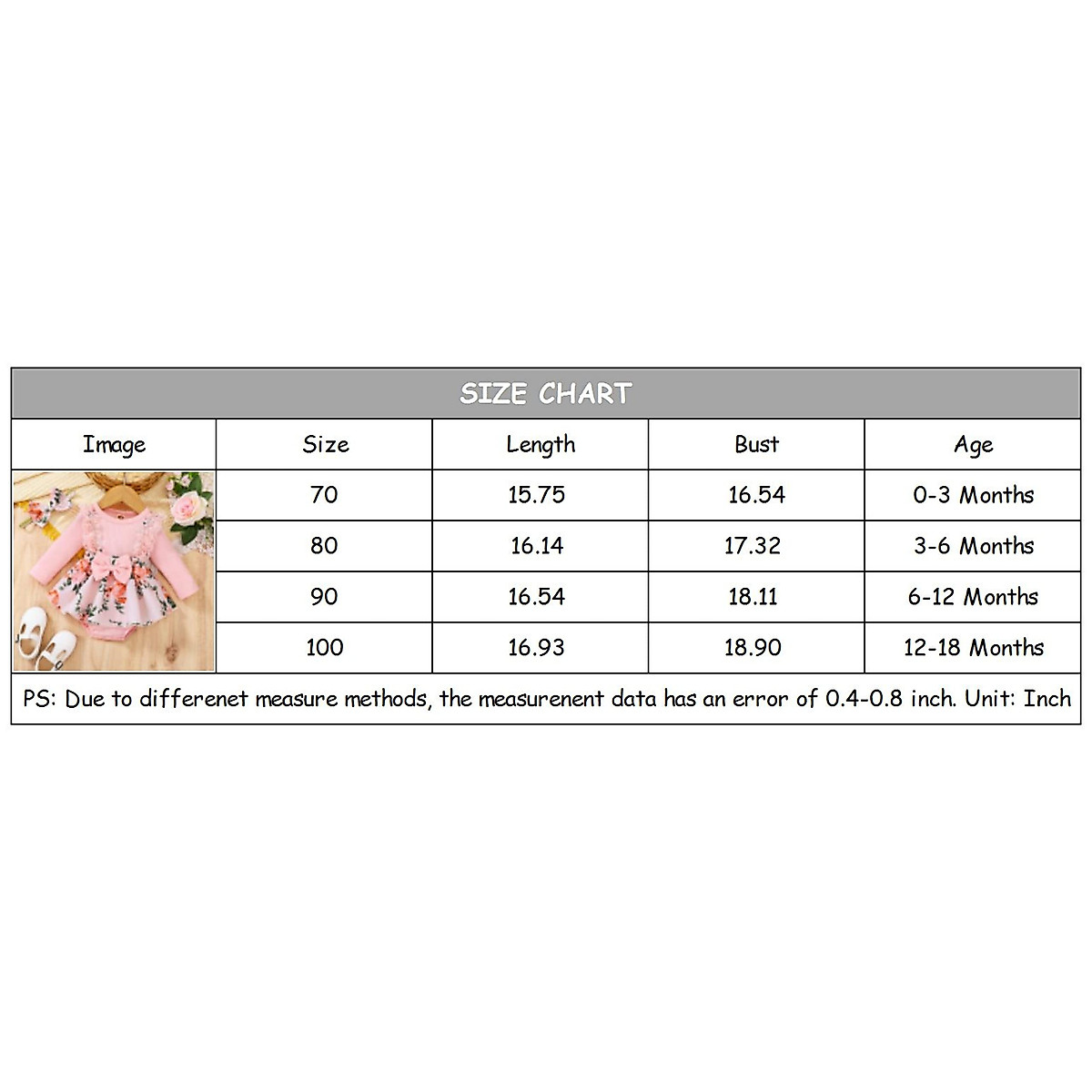 Newborn Baby Girl Ribbed Floral Suspender Dress with Headband 0 3 6 9 12 18 24 Months Fall Outfits Pink-1 0-3 Months