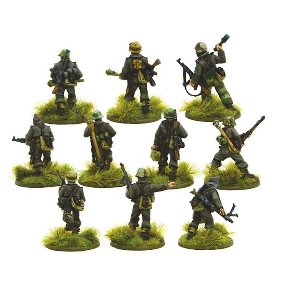 Bolt Action Warlord Games, World War II German Volksgrenadier Squad Wargaming Miniatures
