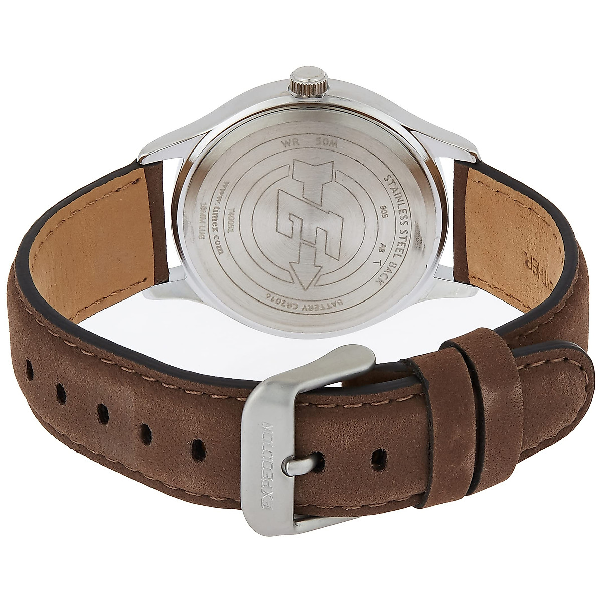 Timex Men's T40051 Expedition Metal Field Brown/Olive Leather Strap Watch