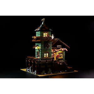 LED Lighting Kit for Lego Old Fishing Store - 21310 (Lego Set NOT Included)
