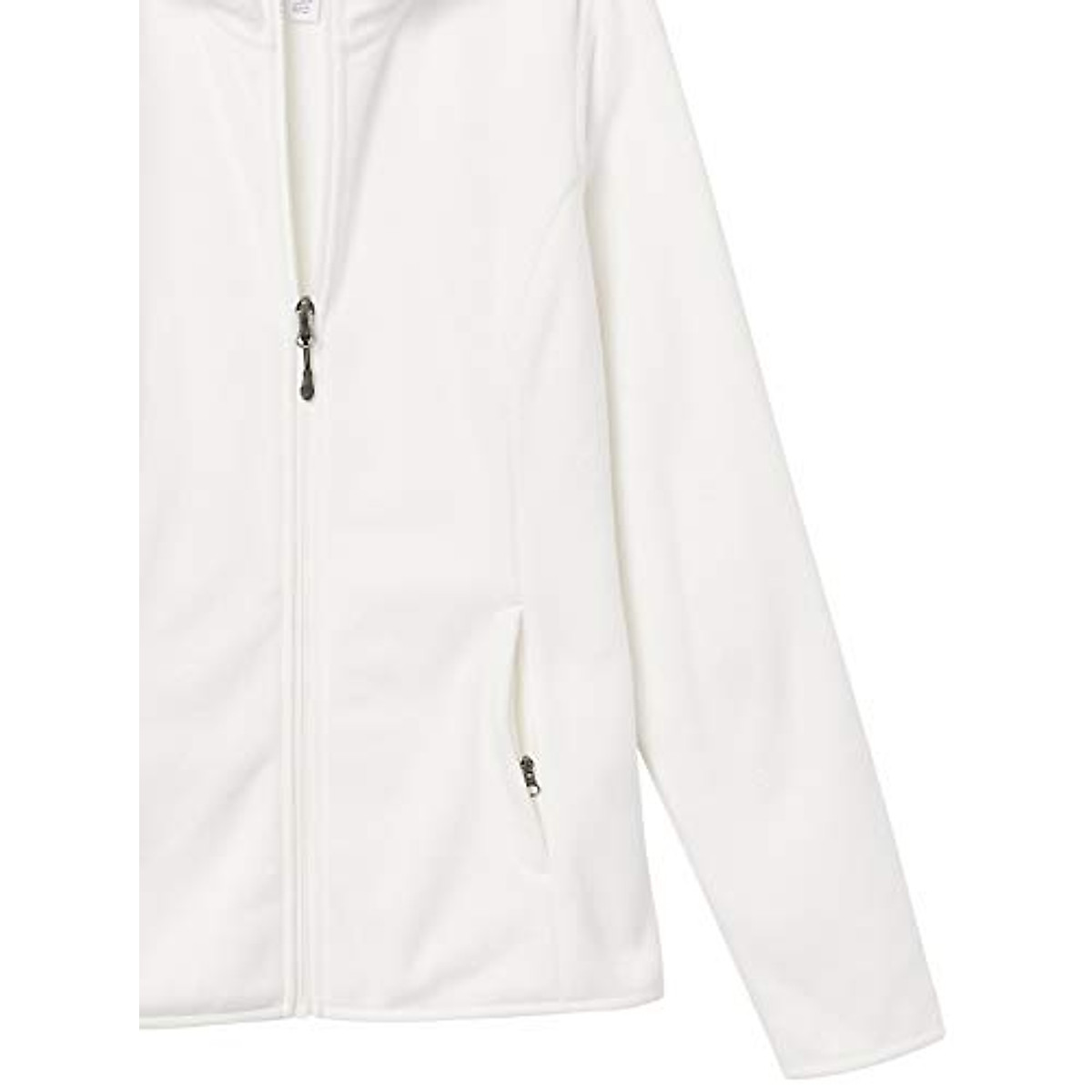 Amazon Essentials Women's Long-Sleeve Hooded Full-Zip Polar Fleece Jacket, Ivory, X-Large