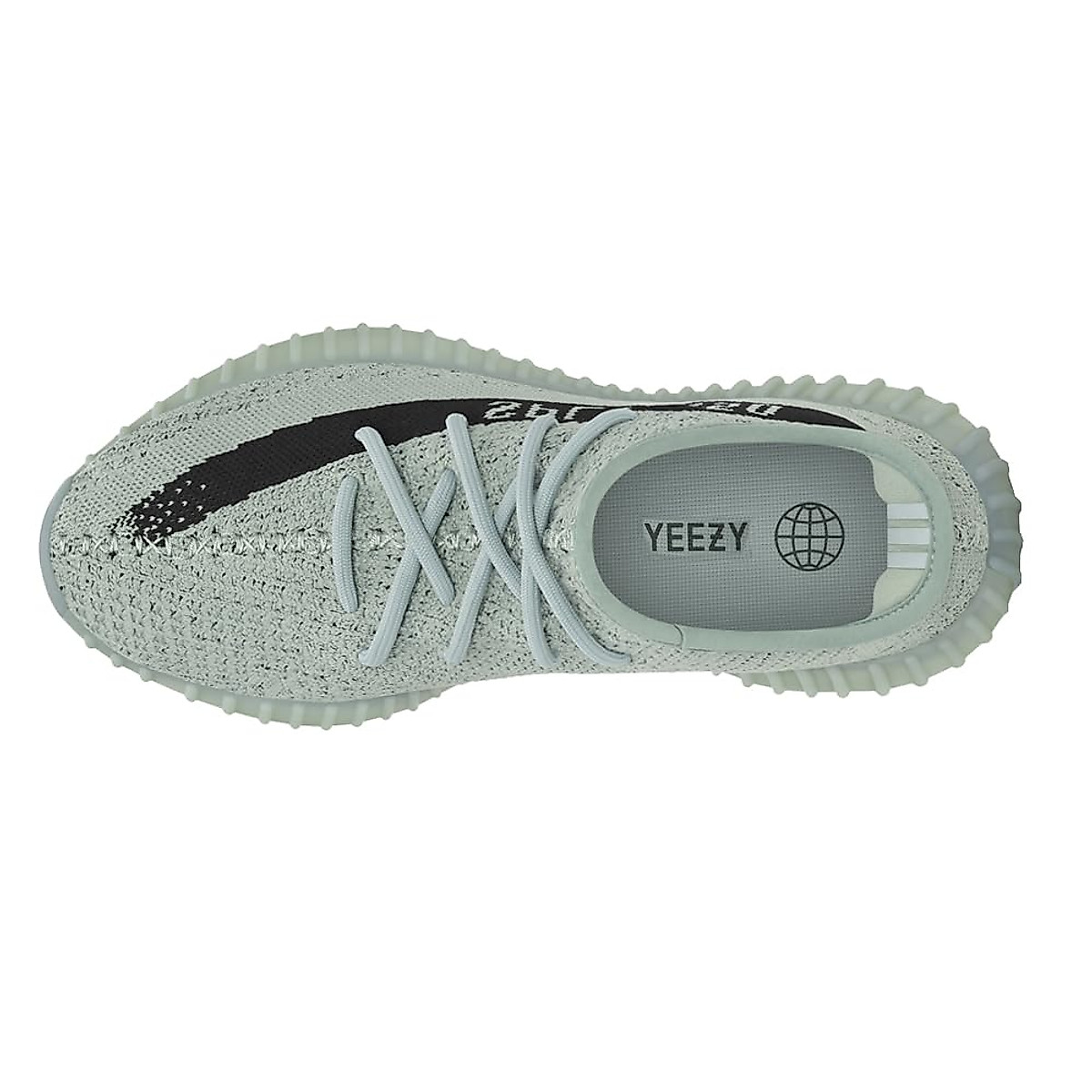 adidas Mens Yeezy Boost 350 V2 Lace Up Sneakers Shoes Casual - Green - Size 7 M