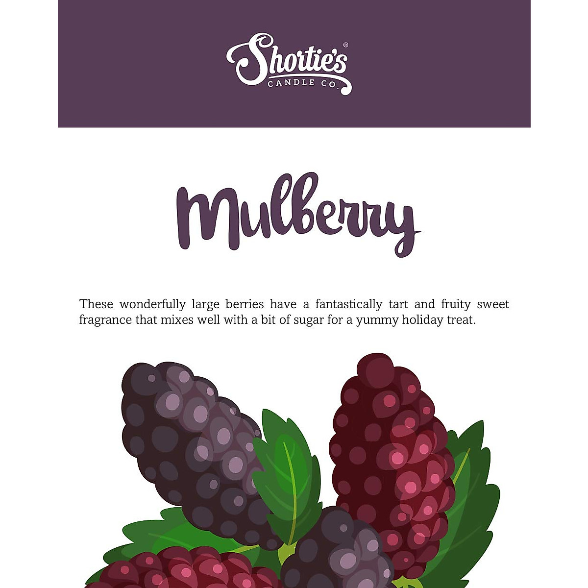 Shortie's Candle Company Mulberry Wax Melts - Formula 117-1 Highly Scented 3 Oz. Bar - Made with Natural Oils - Christmas & Holiday Air Freshener Cubes Collection