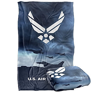 Air Force Take Off Officially Licensed Silky Touch Super Soft Throw Blanket 36" x 58"