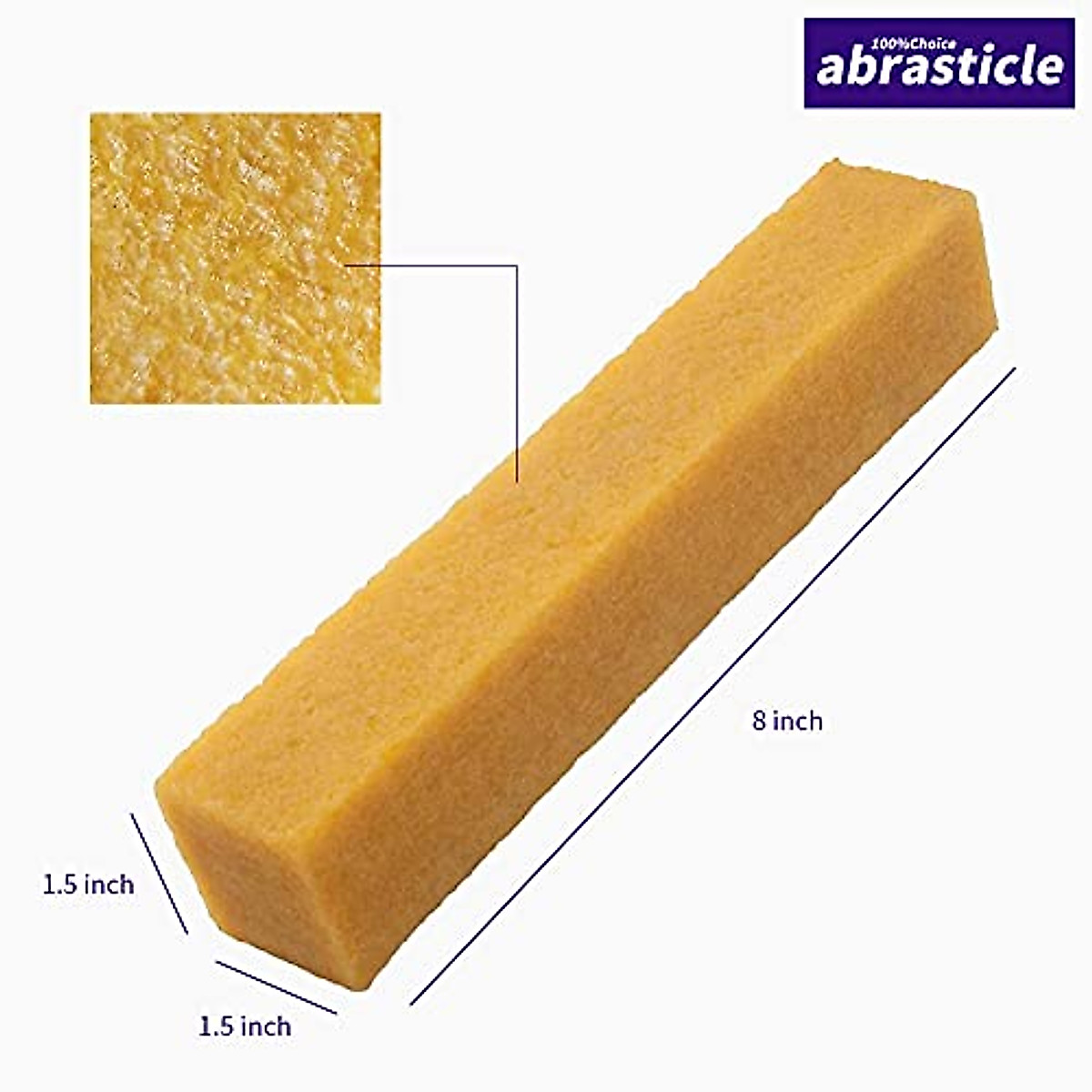 1-1/2" x 1-1/2" x 8" Inch Abrasive Cleaning Eraser Stick, Must Have" Accessory for Sanding Belts & Discs Sandpaper Rough Tape, Skateboard and Shoes, Woodworking Shop Tools for Sanding Perfection