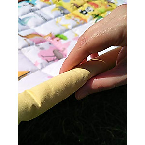 Baby Play Mat, Animals of The World, 60x60 Inches 100% Cotton Machine Washable