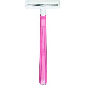 BIC Twin Lady Sensitive Razors, Disposable Razors with Two Blades for a Smooth and Precise Shave, Pack of 15