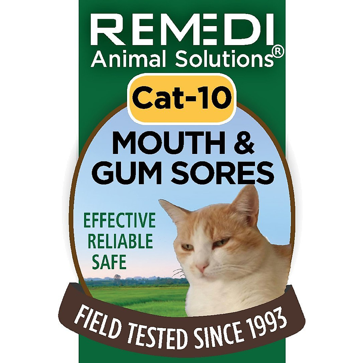 Homeopath Ellen's Turbo Cat-10 Mouth and Gum Sores by Remedi Animal Solutions ®