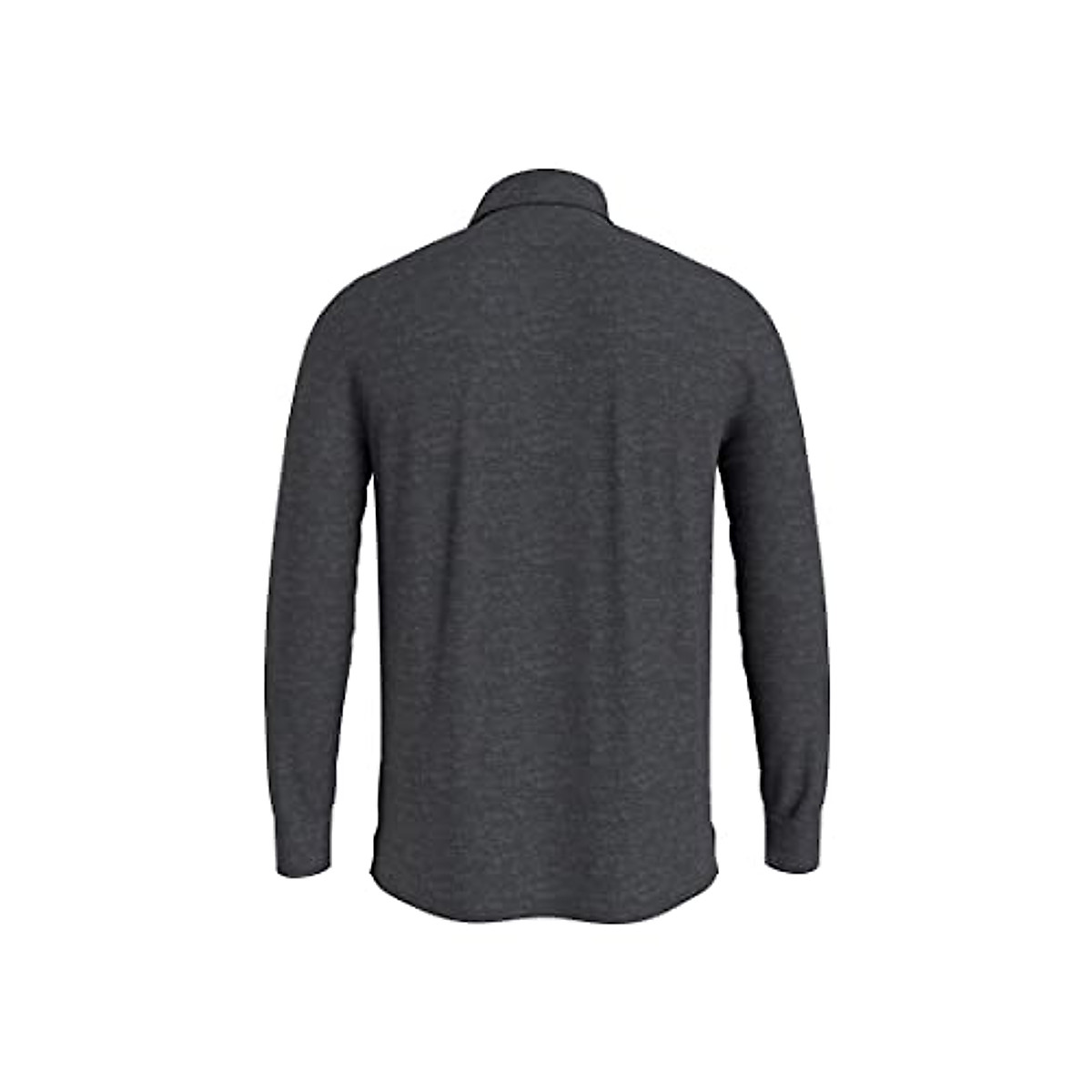 Tommy Hilfiger mens Long Sleeve in Regular Fit Polo Shirt, B65 Charcoal Grey Heather, XX-Large US