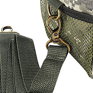 GEEKRIA Travel Portable Bag Compatible with Awesafe Electronic Shooting Earmuff, Howard Leight Impact Sport OD Electric Earmuff Replacement Protective Carrying Case (Camouflage)