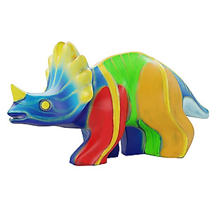 Paint 3 Large Dino Squishies - Paint a Squishy Kit - Make Your Own Squishies with Puffy Paint - Arts and Crafts Gifts for Kids, Boys & Girls - DIY Squishy Makeovers Painting Kit, Dinosaur Toys