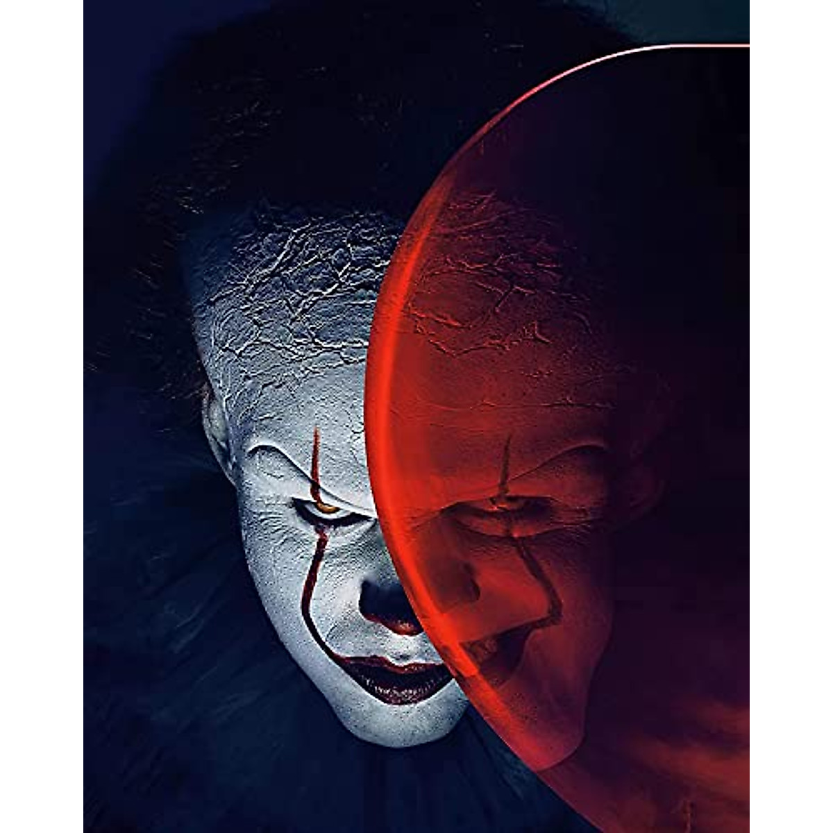 Horror Movie Poster Villain Characters Terror Poster Scary Halloween Painting Picture Prints Set Of 6 (8 In X 10 In) Bedroom Decor Wall Art