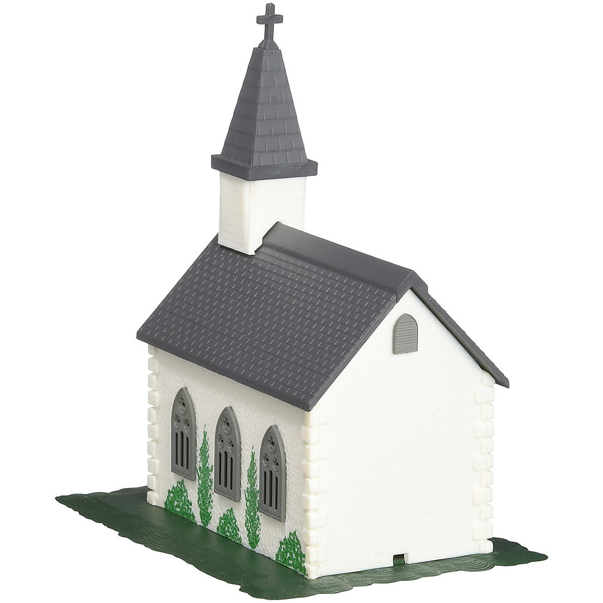 Bachmann Trains - PLASTICVILLE U.S.A. BUILT-UP BUILDING - COUNTRY CHURCH - N Scale , White